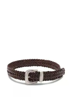 KATE CATE Braided Leather Belt