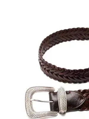 KATE CATE Braided Leather Belt