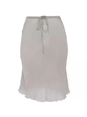 Gimaguas Bahia Tie-waist Mini Skirt - Grey