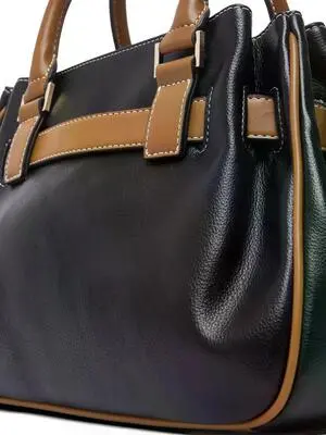 Liu Jo Two-tone Buckle Tote Bag - Black
