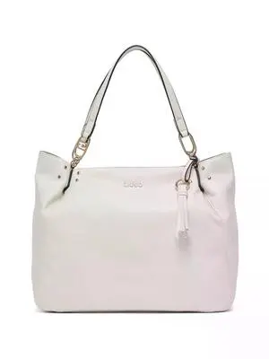 Liu Jo Drummed Logo Charm Tote Bag