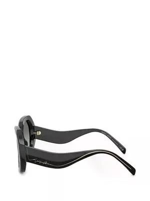 Giorgio Armani Geometric Frame Sunglasses - Black