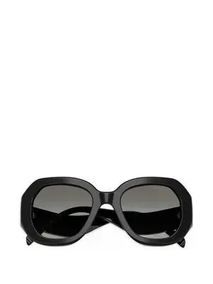 Giorgio Armani Geometric Frame Sunglasses - Black