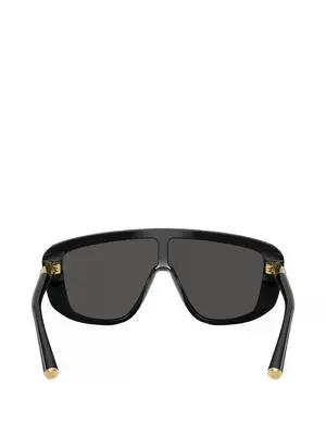 Dolce & Gabbana Gold-tone Rectangle Sunglasses