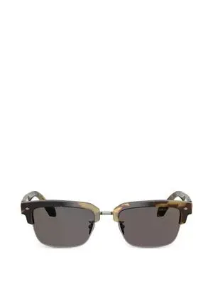 Giorgio Armani Logo Detail Sunglasses - Brown