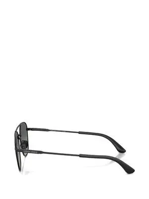 Giorgio Armani Double Bridge Round Frame Sunglasses