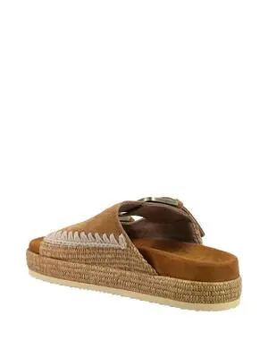 Mou Buckle Detail Platform Sandals