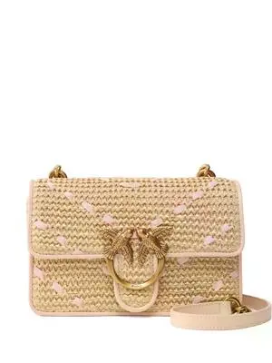 Pinko Love One Bird Cross Body Bag - Neutrals