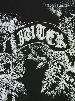 IUTER Graphic Print Crew Neck Cotton Jumper