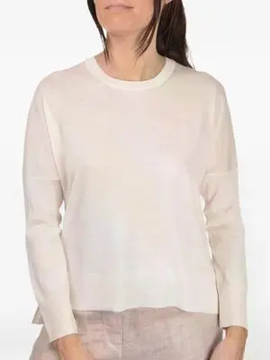 GRAN SASSO Crew Neck Long Sleeve Top - Neutrals