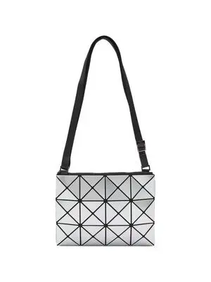 Issey Miyake Geometric Print Shoulder Bag - Silver