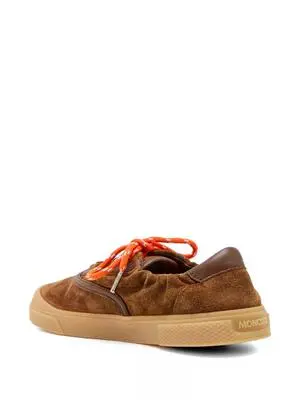 Moncler Vera Leisure Suede Sneakers - Brown