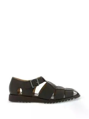Paraboot Pacific Hammered-leather Sandals - Brown