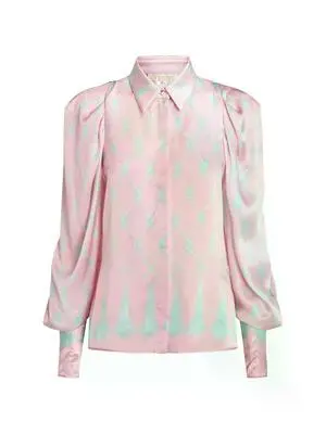 GENNY Pastel Tassel Print Shirt - Pink