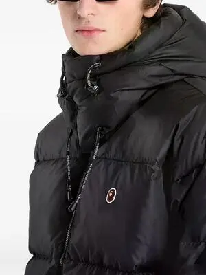 A BATHING APE Padded Zip-up Down Jacket With Drawstring Hood