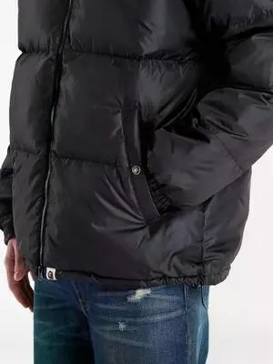 A BATHING APE Padded Zip-up Down Jacket With Drawstring Hood