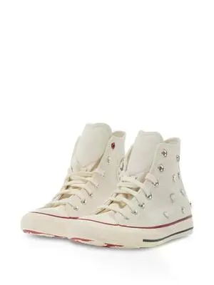CONVERSE Embellished High-top Sneakers - Neutrals