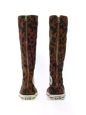 CONVERSE Chuck Taylor All Star Xx-hi Leopard Print Knee High Lace-up Sneakers