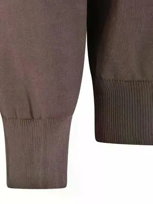 Altea Ribbed Crew Neck Sweater - Brown