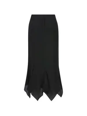 Valentino Garavani Asymmetrical Silk Skirt