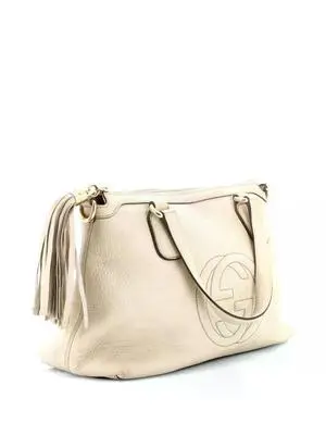 Gucci Soho Convertible Soft Top Handle Bag Leather Satchel