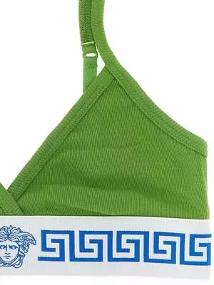Versace Medusa Ribbed Bra - Green