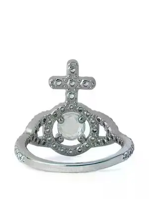 VIVIENNE WESTWOOD Tone Crystal Orb And Cross Ring