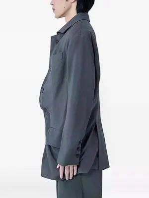 VIVIENNE WESTWOOD Asymmetrical Notched Blazer - Grey