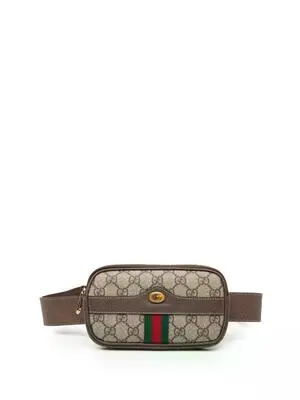 Gucci Gg Supreme Ophidia Belt Bag - Brown