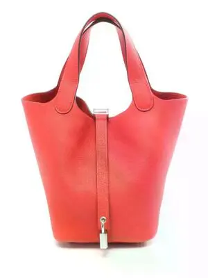 Hermès 2020 Clemence Picotin Lock 18 Handbag - Red