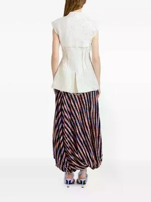 Proenza Schouler Jacquard Belted Gilet - Neutrals