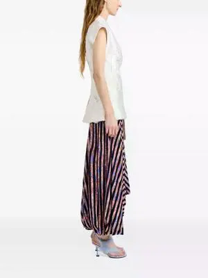 Proenza Schouler Jacquard Belted Gilet - Neutrals