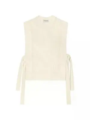 Eric Bompard Hooded Pointelle Knit Top