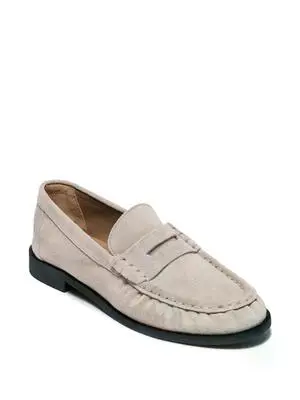 Bernardo Tilda Suede Loafers - Neutrals