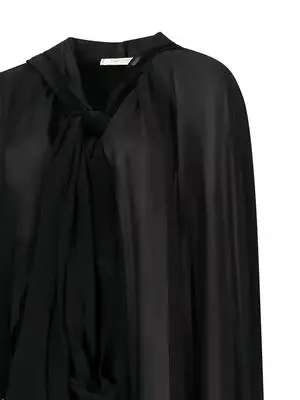 Blumarine Tie-detail Cape Coat