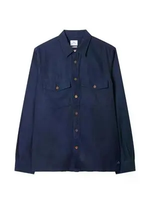 Paul Smith Lyocell Pocket Shirt - Blue