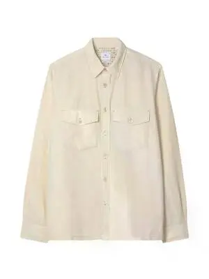 Paul Smith Lyocell Patch Pocket Shirt - Neutrals