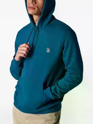 Paul Smith Zebra-patch Hoodie - Blue