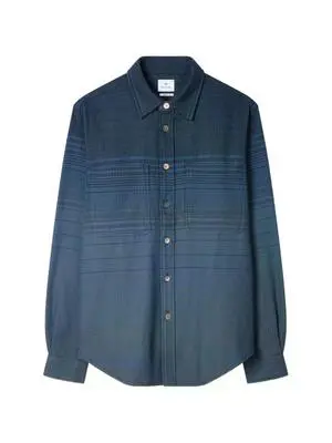 Paul Smith Gradient Buttoned Checked Shirt
