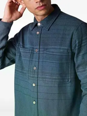 Paul Smith Gradient Buttoned Checked Shirt