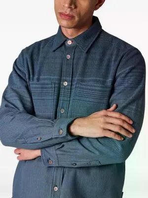 Paul Smith Gradient Buttoned Checked Shirt
