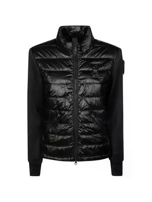 BLAUER. Quilted Jacket With Zip Fastening And Logo Patch