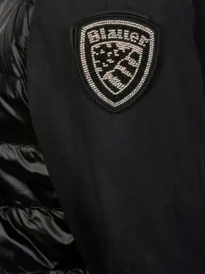 BLAUER. Quilted Jacket With Zip Fastening And Logo Patch