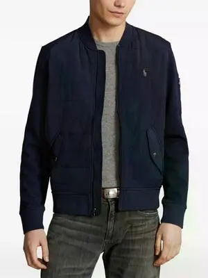 Polo Ralph Lauren Paneled Zip-fastening Bomber Jacket - Blue