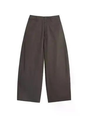 LEMAIRE Oversized Cotton Twill Chino Trousers - Brown