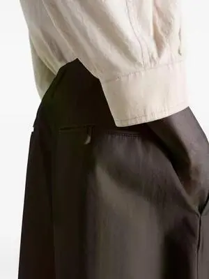 LEMAIRE Oversized Cotton Twill Chino Trousers - Brown