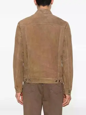 GIORGIO BRATO Button-up Leather Jacket