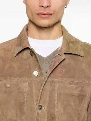 GIORGIO BRATO Button-up Leather Jacket