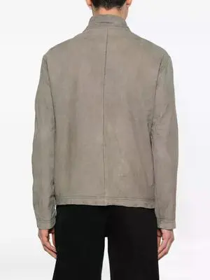 GIORGIO BRATO Leather Stand-up Collar Jacket