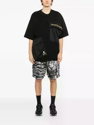 MASTERMIND WORLD Logo-embroidered T-shirt - Black